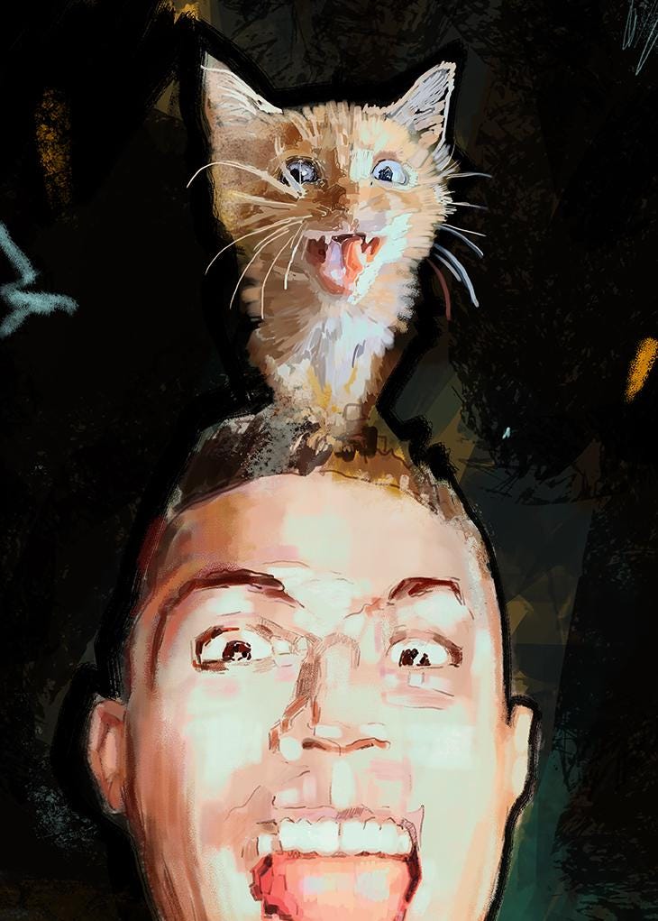 Cristiano Ronaldo and Cat. - Etsy