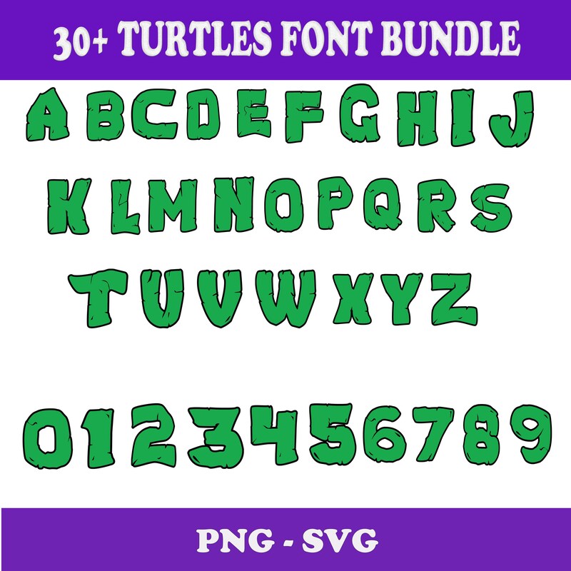 Tmnt Letters - Etsy