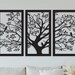 Tree Wall Art Svg,dxf, EPS,AI and PDF Files.cnc Cut File,wall Art Dxf ...