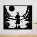 Japanese Warrior Samurai Wall Art Dxf, Svg, Eps, Ai and Pdf Files for ...