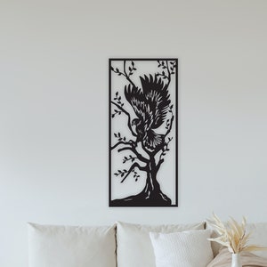 Eagle on Tree Wall Art Dxf,svg,eps,ai and Pdf Files for Laser Cut, Cnc ...