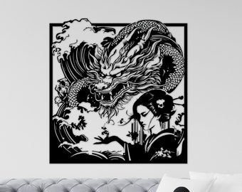 Japanese Geishas. Svg Png Eps Dxf Cut Files. - Etsy