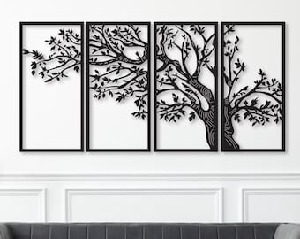Tree Wall Panel, Laser Cut Room Decor (DXF File) - Etsy Canada