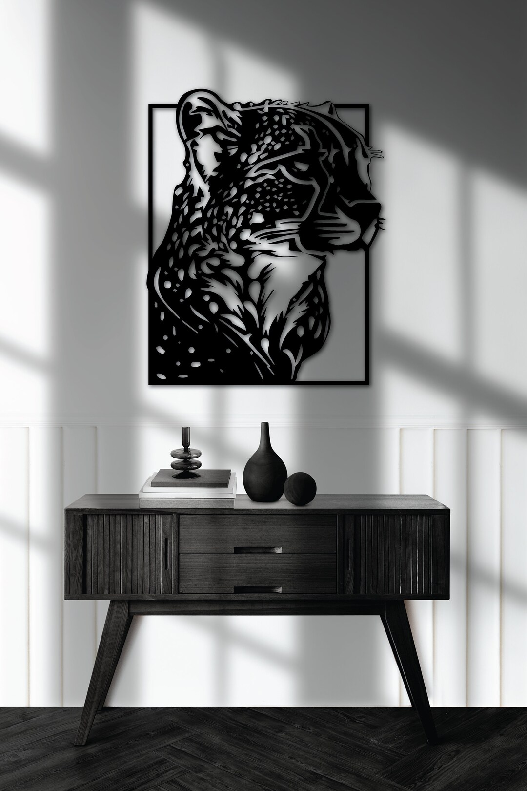 Cheetah Wall Art Dxf, Svg, Eps, Ai and PDF Files for Laser Cutting, CNC ...