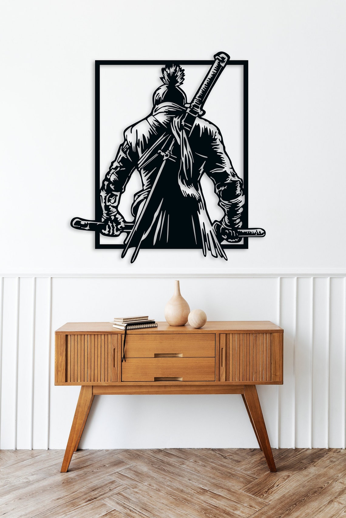 Japanese Warrior Samurai Wall Art Dxf, Svg, Eps, Ai and Pdf Files for ...