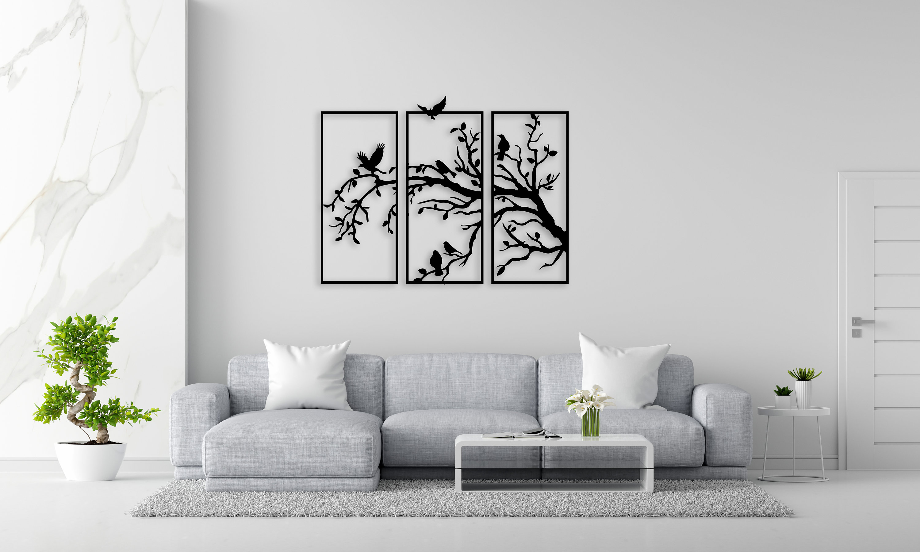 Tree Branch Wall Art Dxf,svg,pdf,ai and Eps Files for Cutting Machines ...