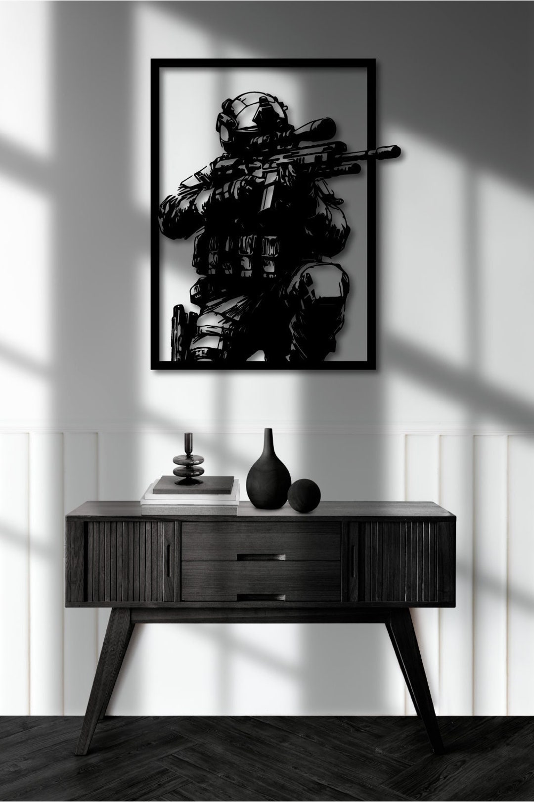 Soldier Laser Cut Wall Art Dxf, Svg, Eps, Ai and Pdf Files for Laser ...