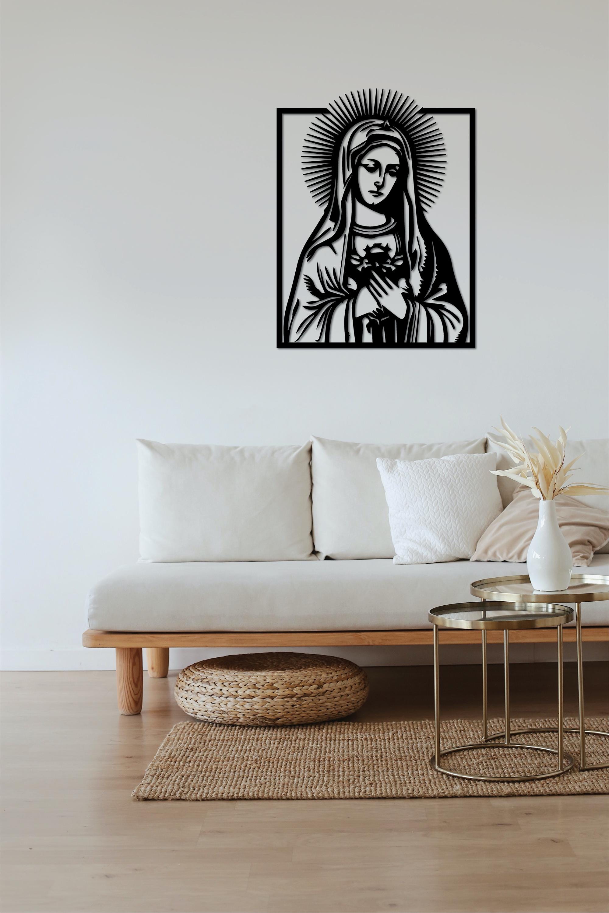 Virgin Mary Laser Cut Wall Art Dxf, Svg, Eps, Ai and PDF Files for ...