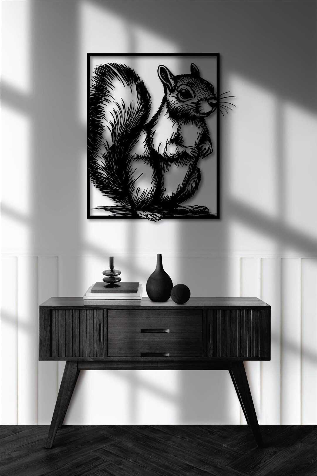 Squirrel Wall Art Dxf, Svg, Eps- Ai and Pdf Files for Laser Cutting ...