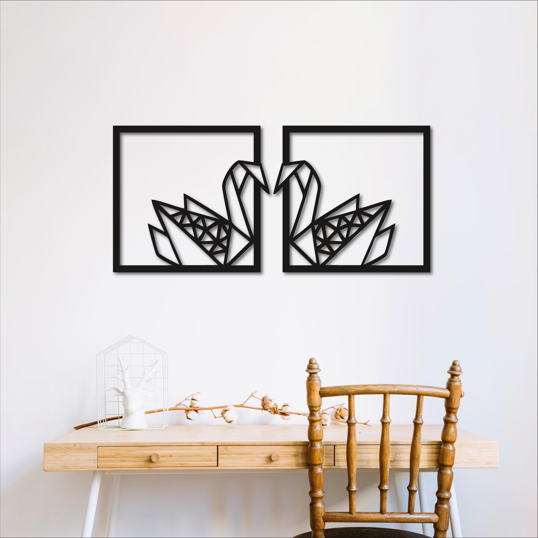 Swans Laser Cut Wall Art Dxf, Svg, Eps, Ai and Pdf Files for Laser ...