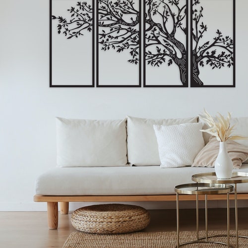 Tree Panel Wall Art Dxf Svg Epsai and Pdf Files for Laser - Etsy