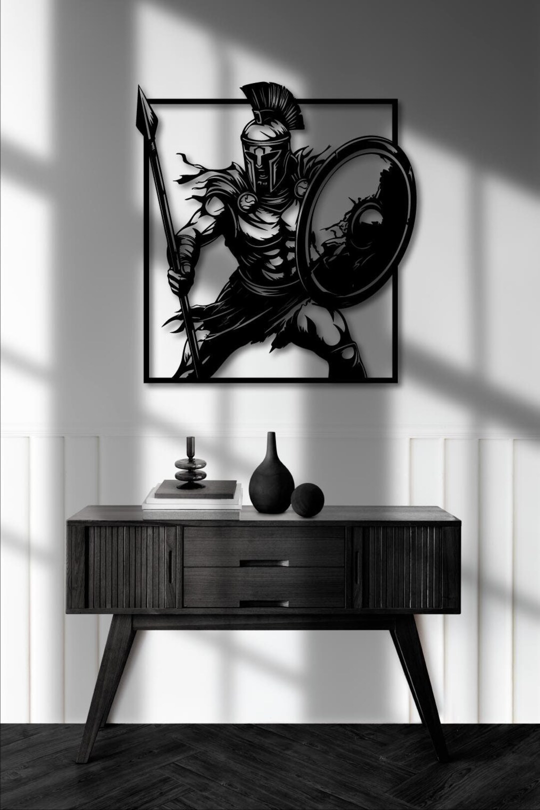Spartan Warrior Wall Art Dxf, Svg, Eps, Ai and Pdf Files for Laser ...