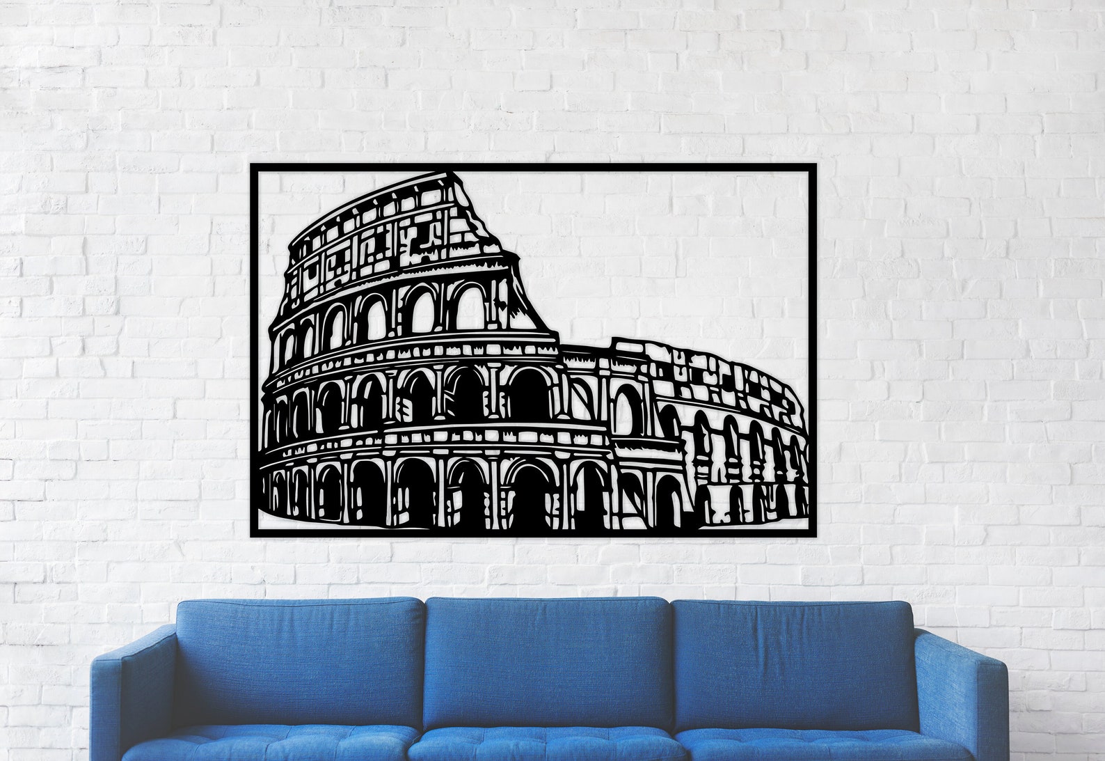 Rome Colosseum Wall Art Dxf, Svg, Eps, Ai and Pdf Files for Laser ...