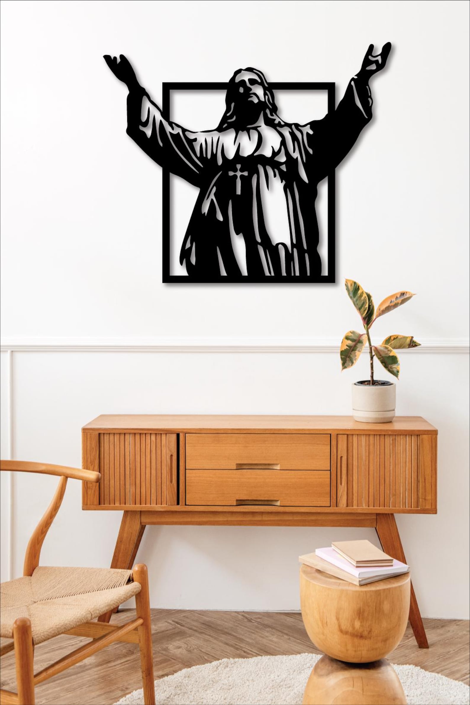 Jesus Wall Art Dxf, Svg, Eps, Ai and Pdf Files for Laser Cutting, Cnc ...