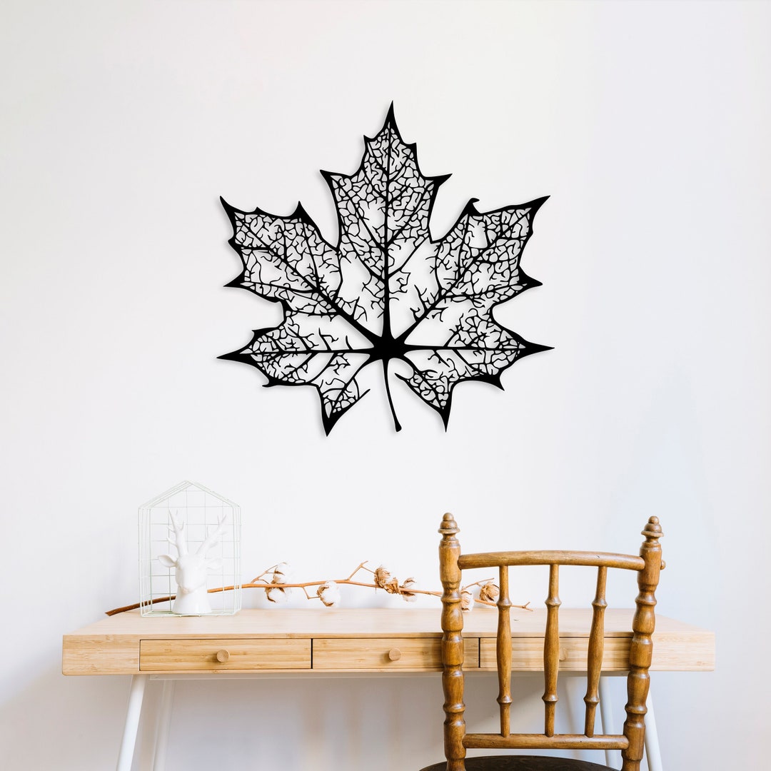 Maple Leaf Wall Art Svg,dxf, EPS,AI and PDF Files.cnc Cut File,wall Art ...