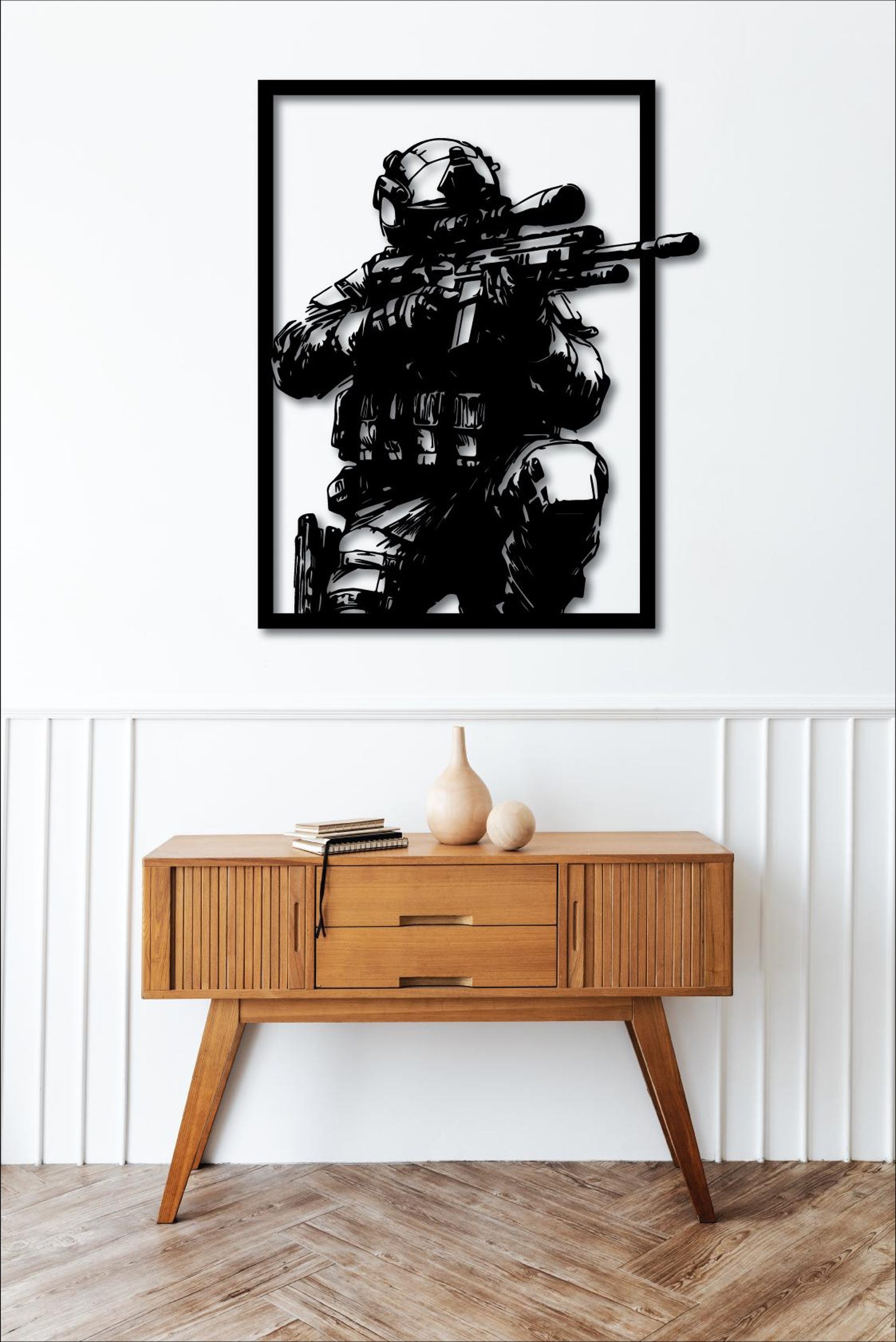 Soldier Laser Cut Wall Art Dxf, Svg, Eps, Ai and Pdf Files for Laser ...