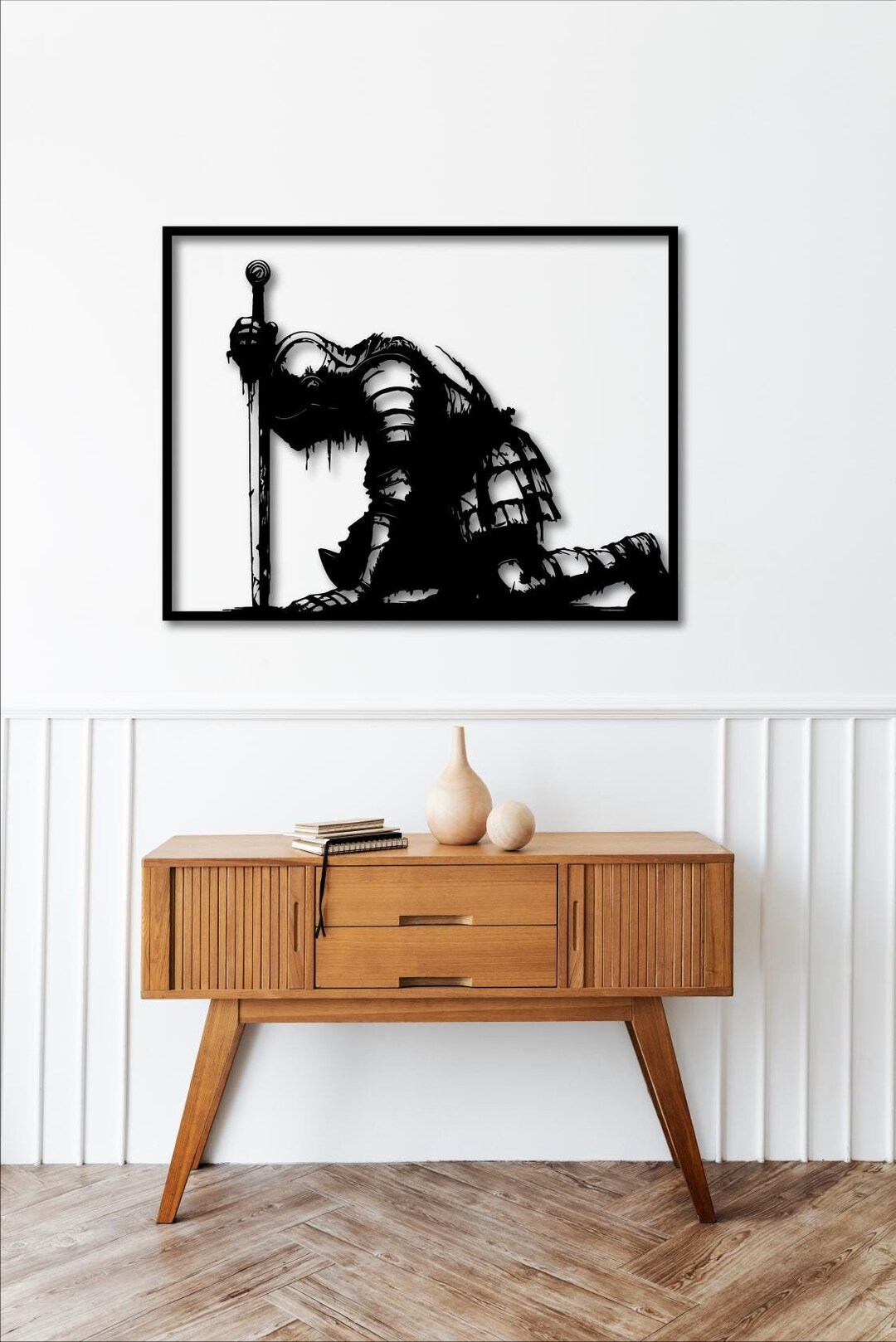 Fallen Knight Laser Cut Wall Art Dxf, Svg, Eps, Ai and Pdf Files for ...