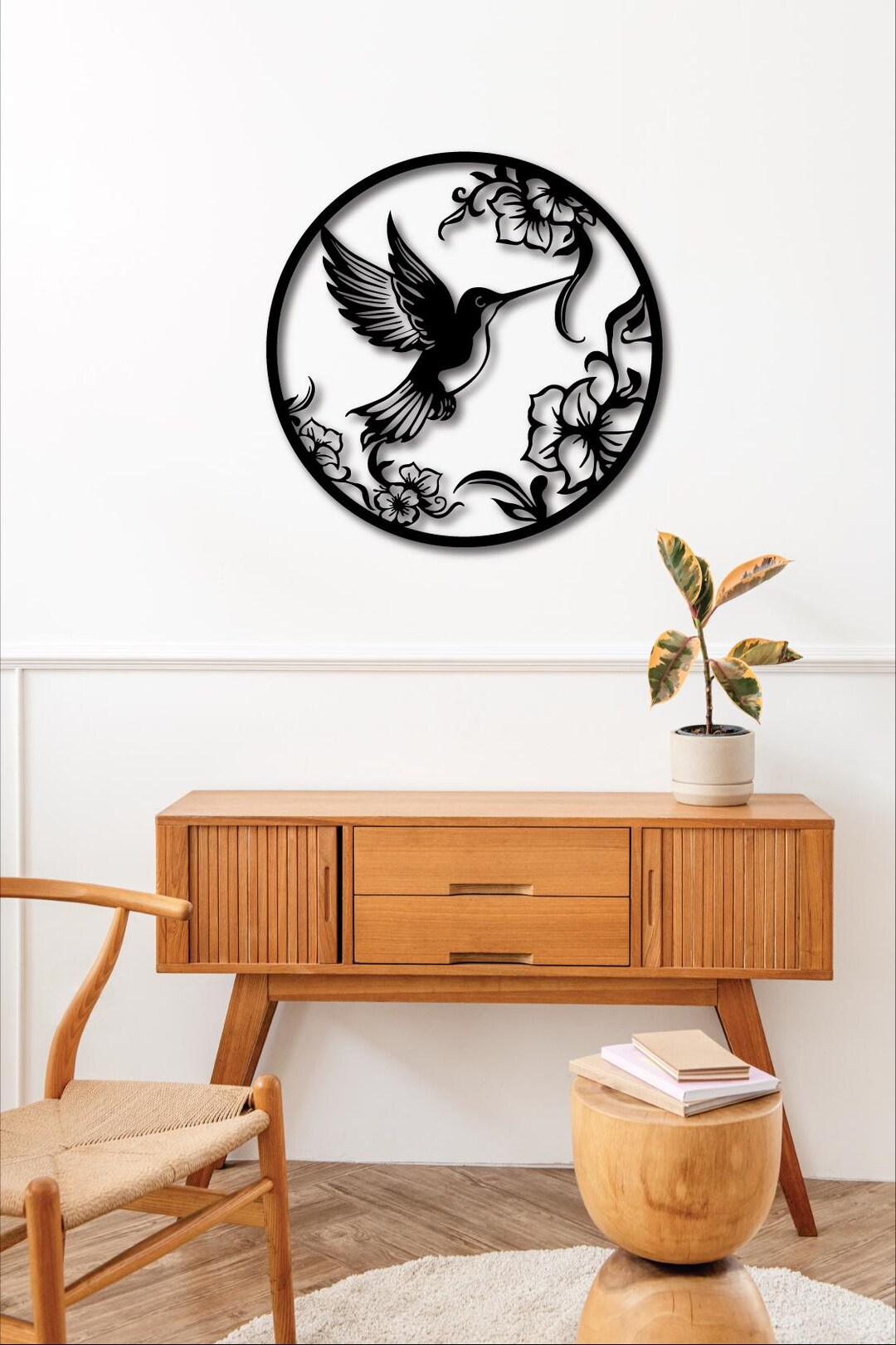 Hummingbird Wall Art Dxf, Svg, Eps, Ai and Pdf Files for Laser Cutting ...