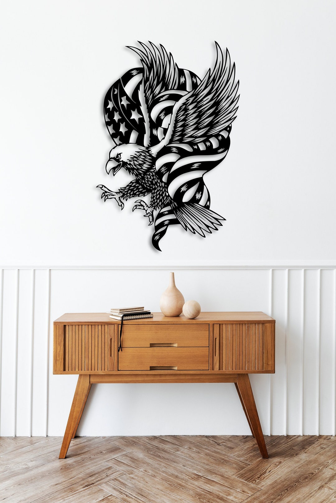 American Eagle USA Flag Wall Art, Laser Cut Files (digital Download) - Etsy