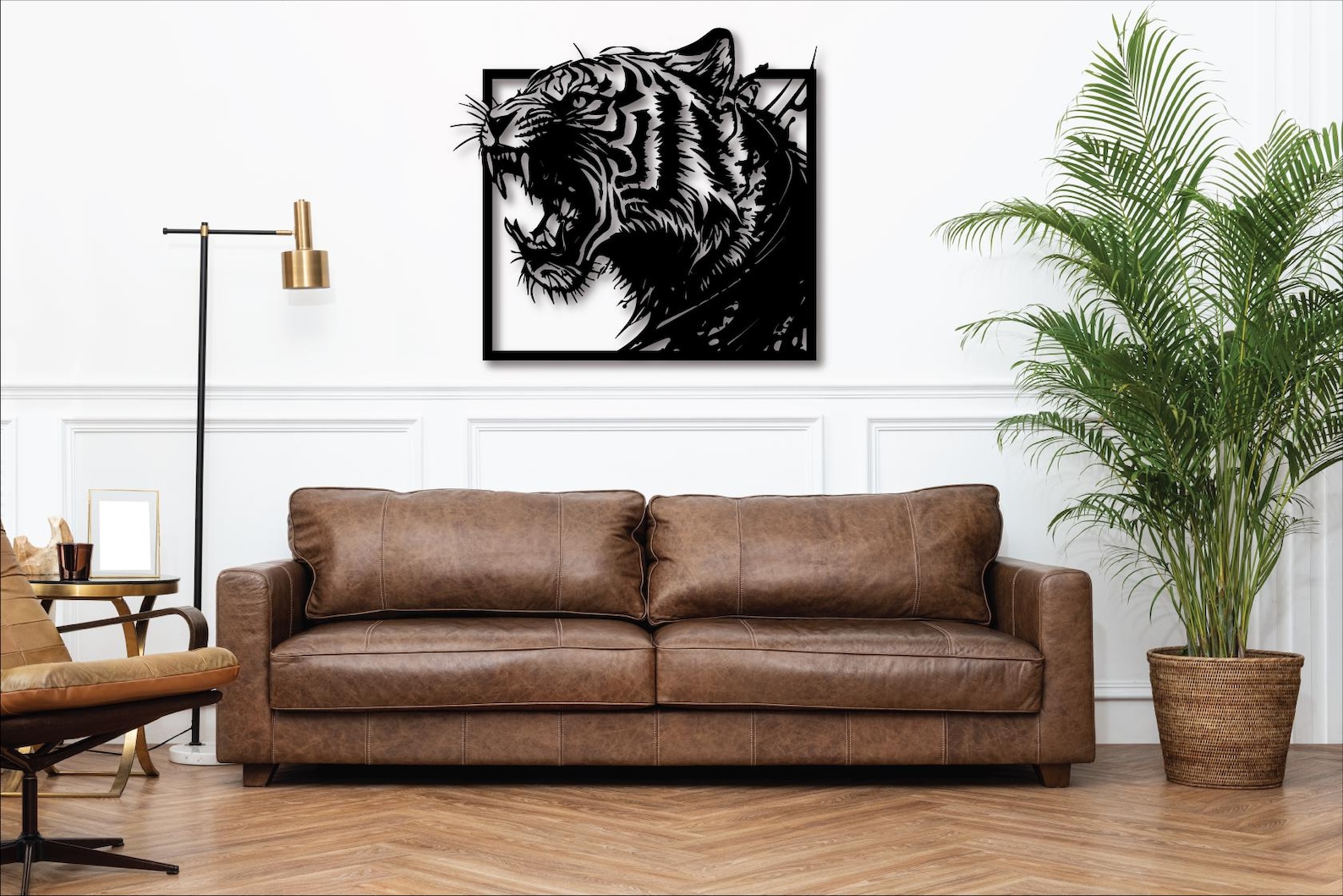 Tiger Wall Art Dxf,svg,eps,ai and Pdf Files for Laser Cutting, Cnc ...