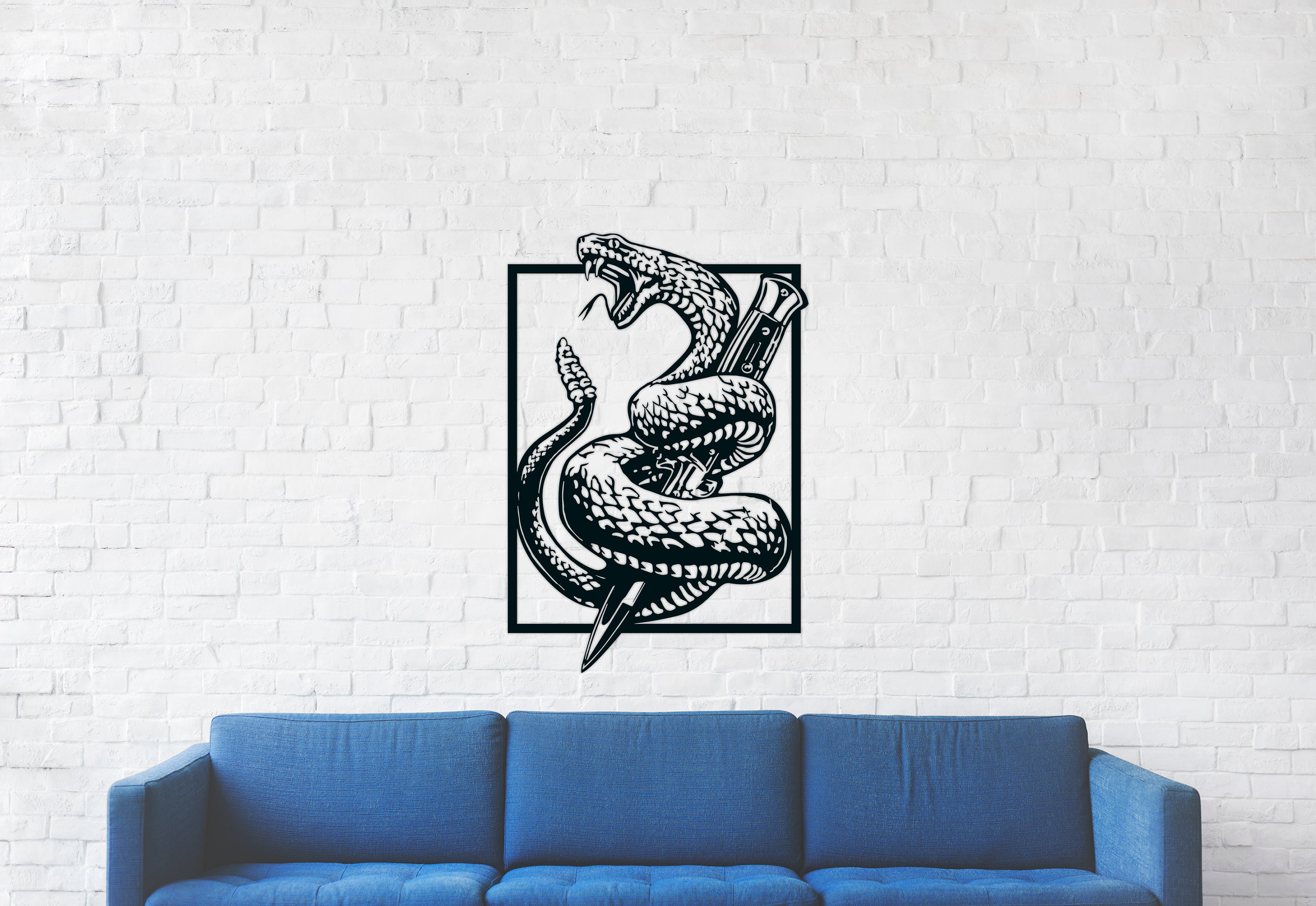 Snake Wall Art Dxf, Svg, Eps, Ai and PDF Files for Laser Cutting, CNC ...