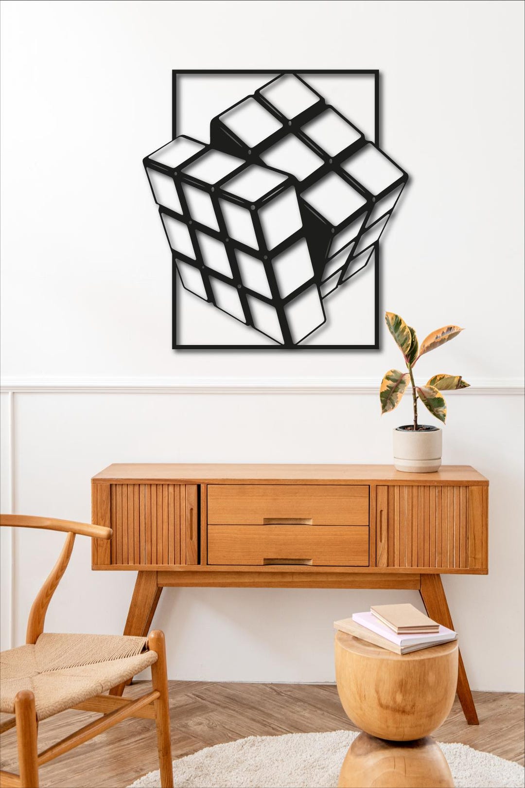 Rubic Cube Wall Art Dxf, Svg, Eps, Ai and Pdf Files for Laser Cutting ...