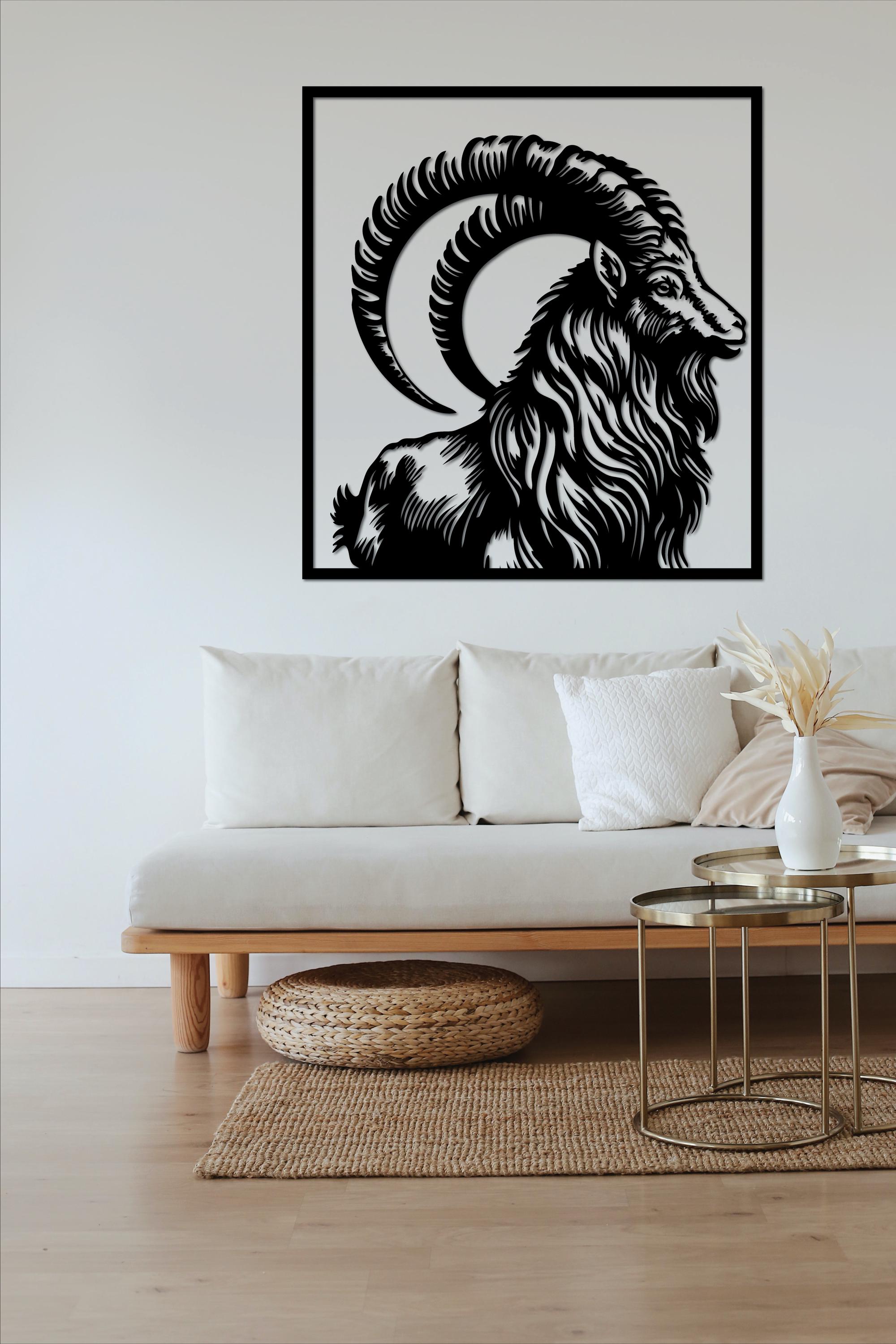 GOAT Wall Art Dxf, Svg, Eps, Ai and Pdf Files for Laser Cutting, CNC ...