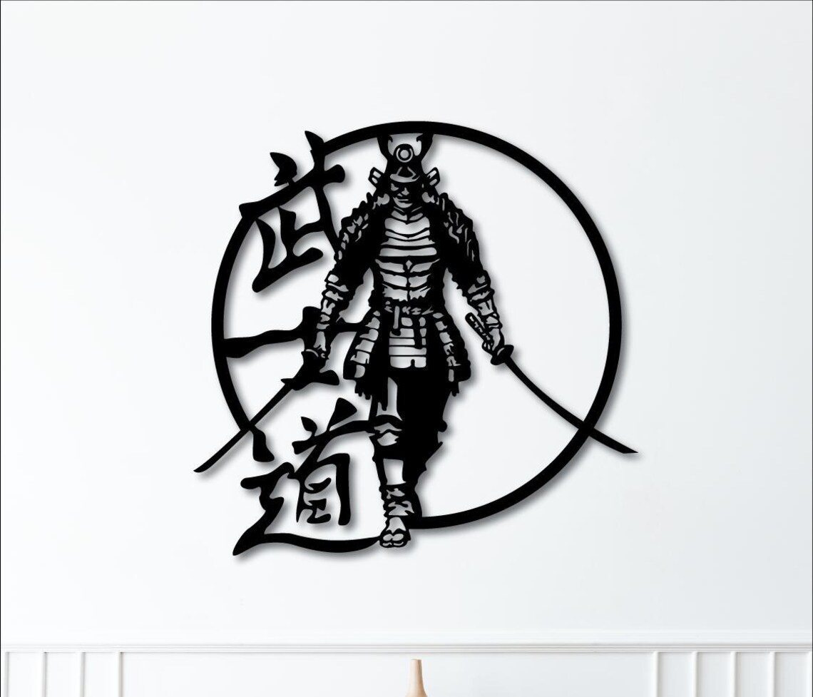 Samurai Wall Art Dxf,svg,eps,ai and Pdf Files for Laser Cutting, Cnc ...