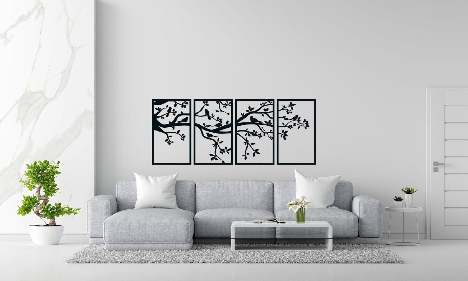 Tree Branches Wall Decor Dxf,svg,eps,ai and Pdf Files for Laser Cutting ...