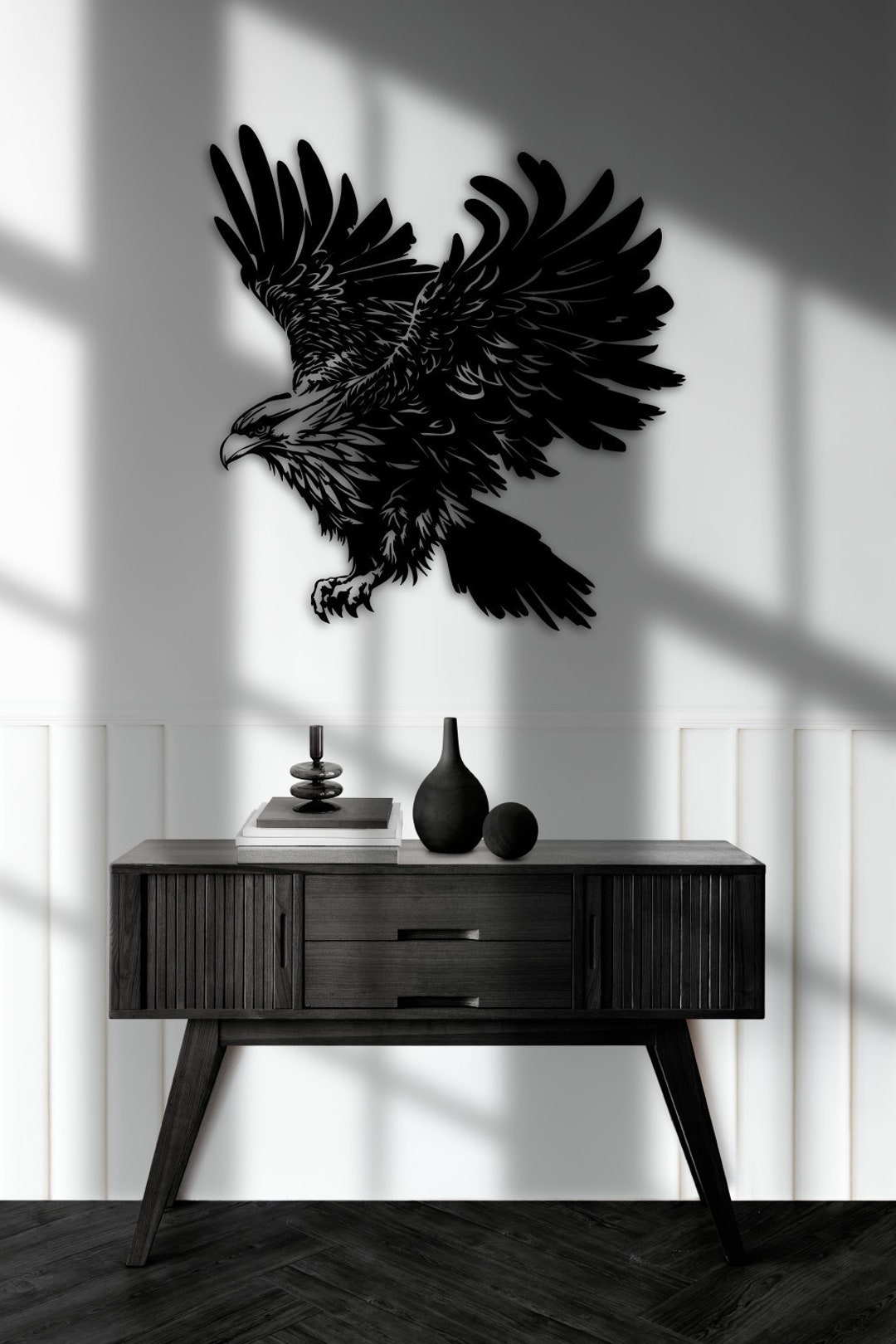 Flying Eagle Wall Art Dxf,svg,eps,ai and Pdf Files for Laser Cutting ...