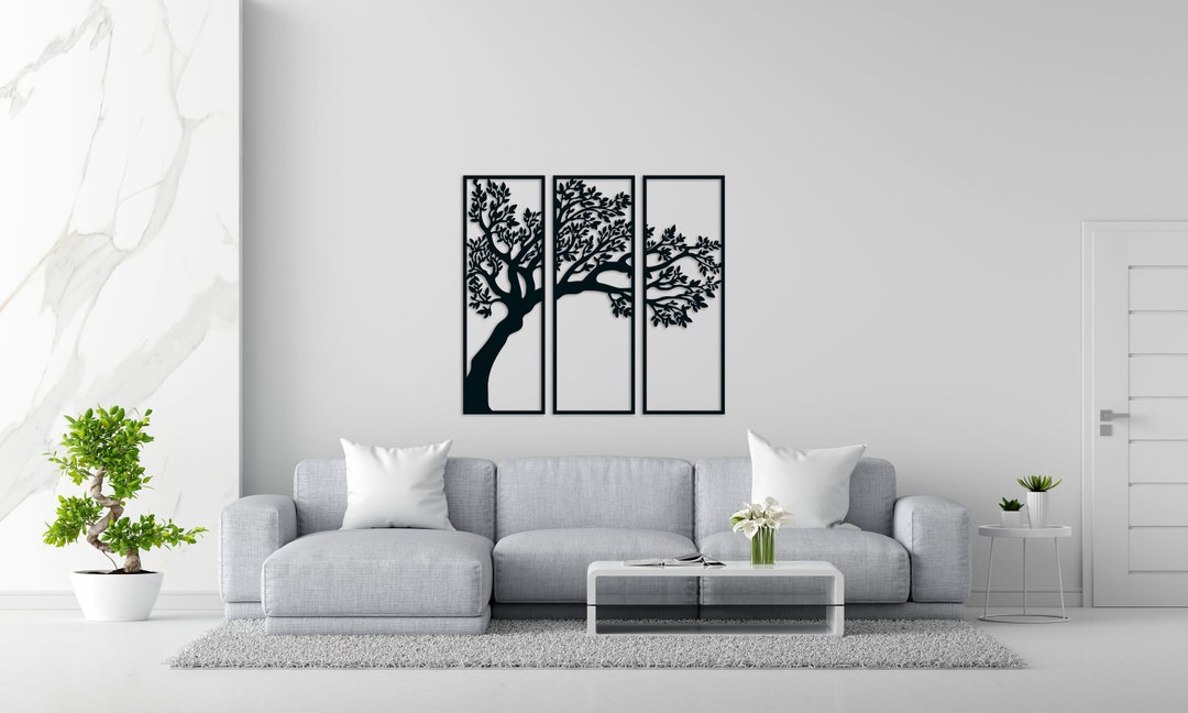 Tree SVG, Wall Art Dxf, Eps, Ai and Pdf Files for Laser Cutting, Tree ...