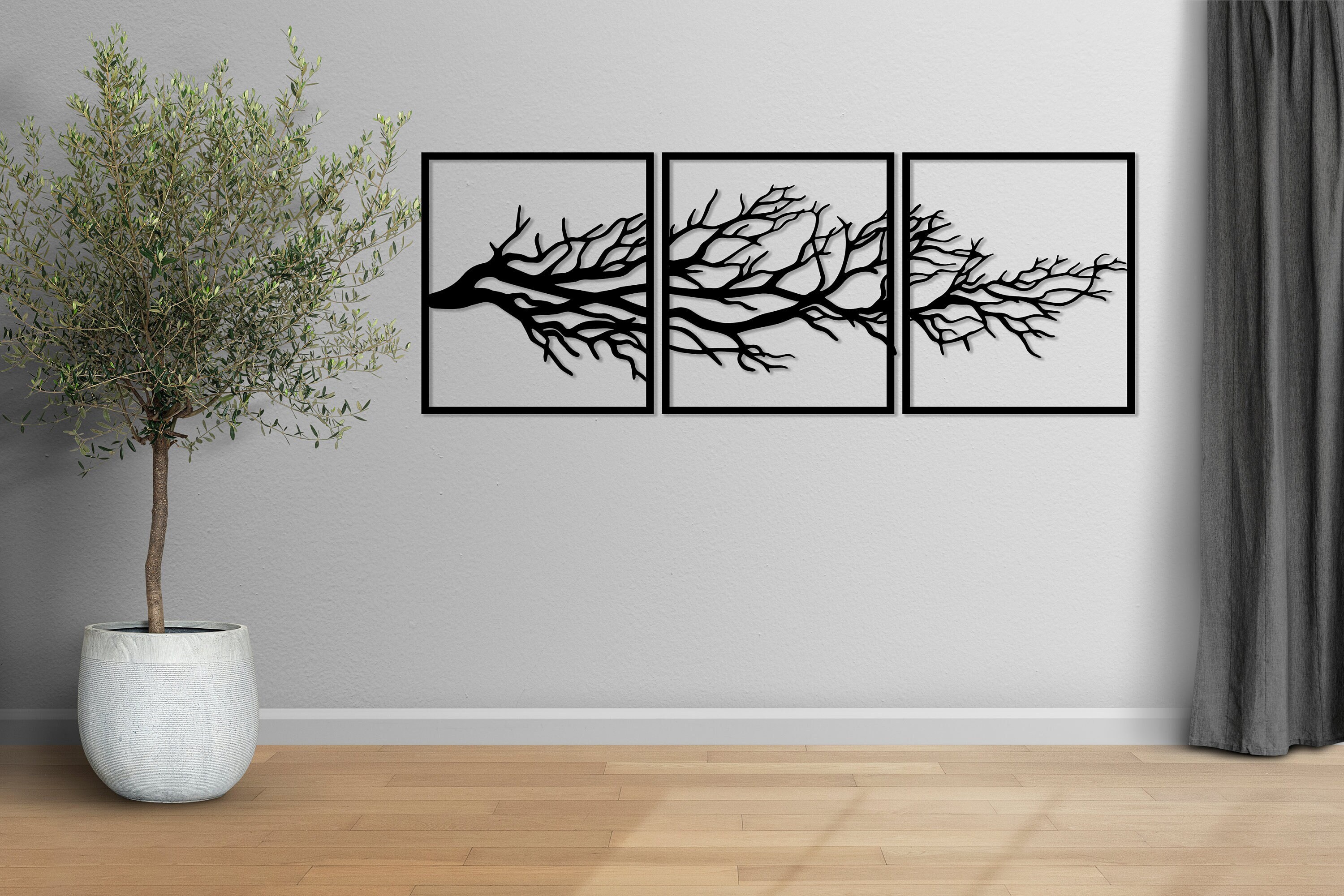 Tree Branch Wall Art Dxfsvgepsai and Pdf Files for Laser - Etsy