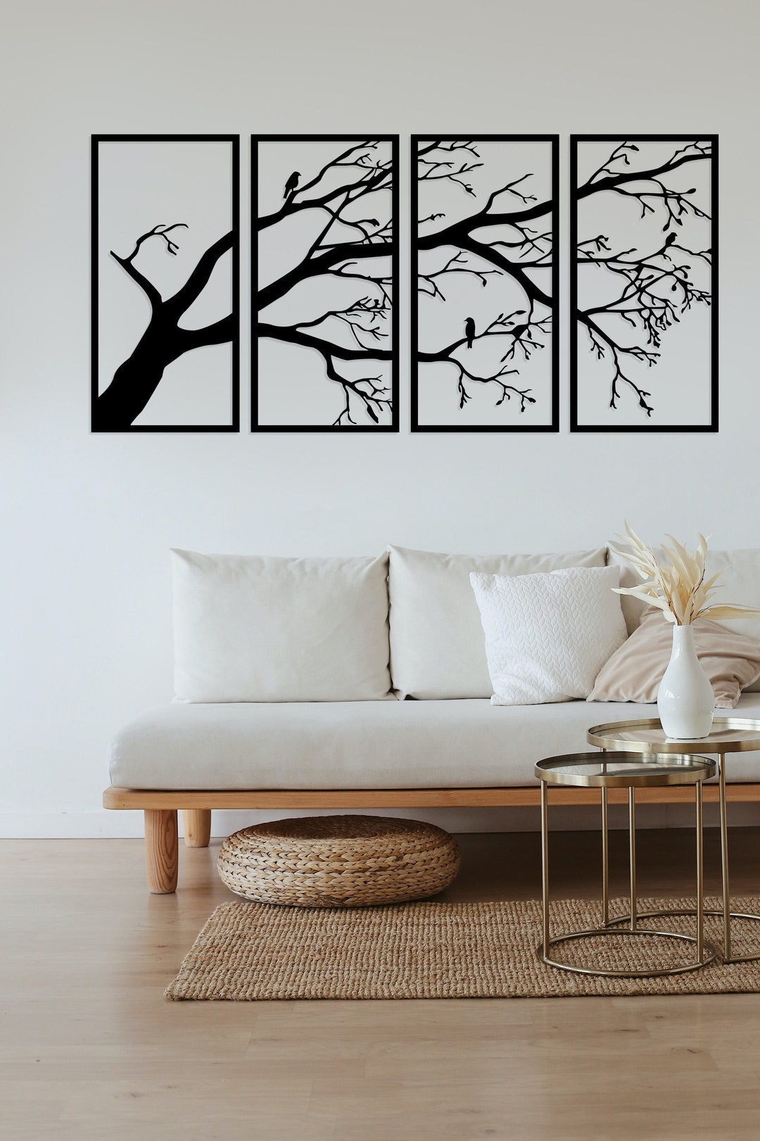 Tree Wall Art Svg,dxf, EPS,AI and PDF Files.cnc Cut File,wall Art Dxf ...