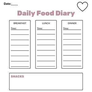 Digital Weekly Meal Planner Printable | Daily Food Journal, Meal Prep ...