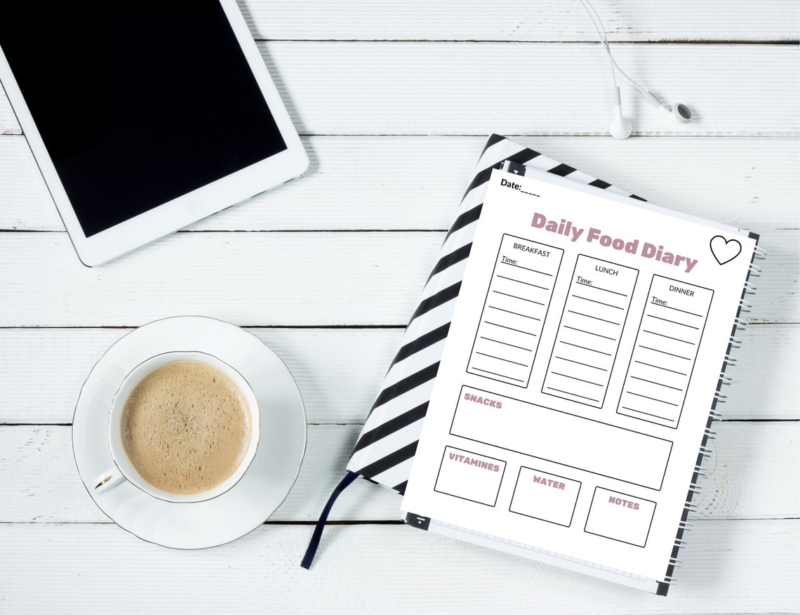 Digital Weekly Meal Planner Printable Daily Food Journal, Meal Prep ...