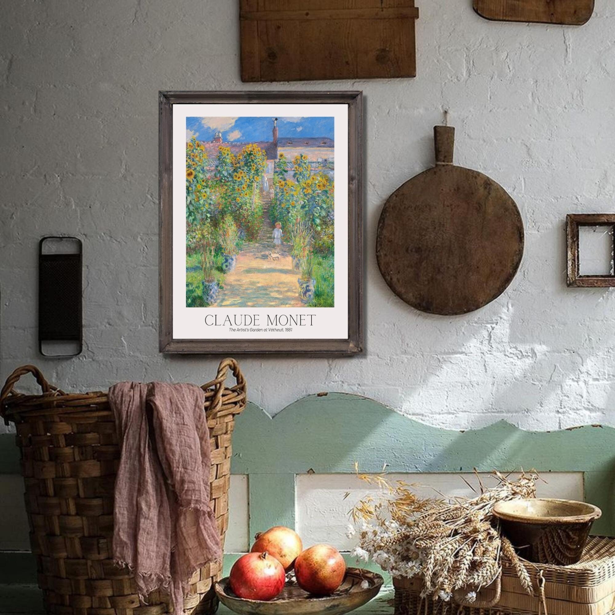 Claude Monet the Artist's Garden at Vétheuil Printable Art, Claude ...