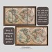 Samsung Frame TV Art Vintage World Map, Instant Download, Map for ...
