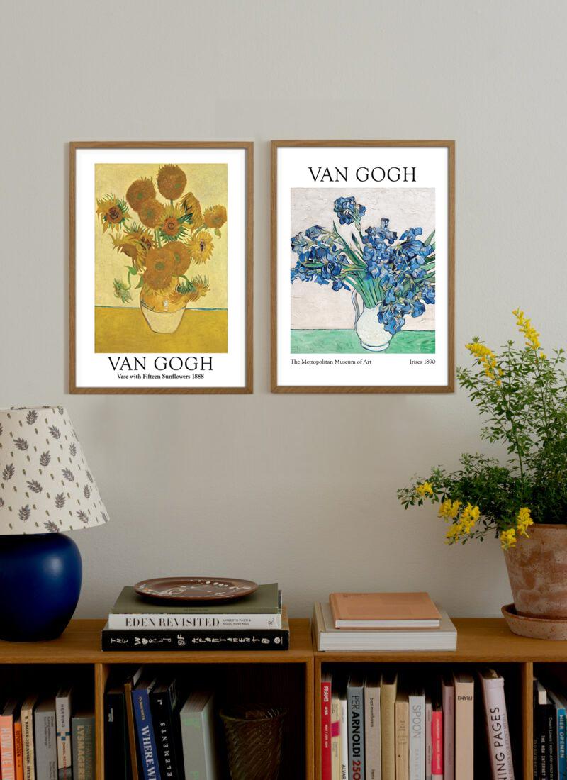 FRAMED Van Gogh Gallery Wall Art Set of 7, Piece Exhibition Wall ...
