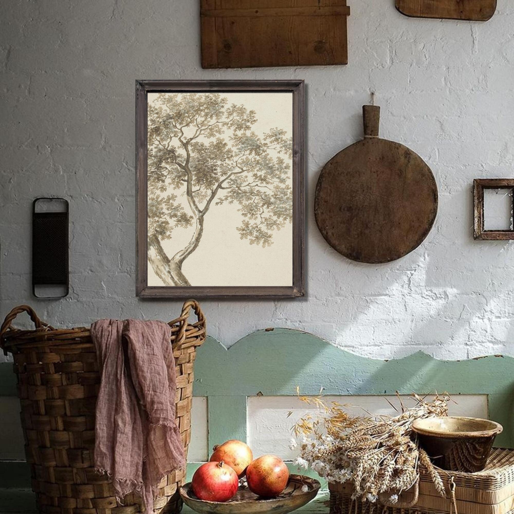 Printable Vintage Tree Branch, Printable Rustic Art, Tree Printable ...