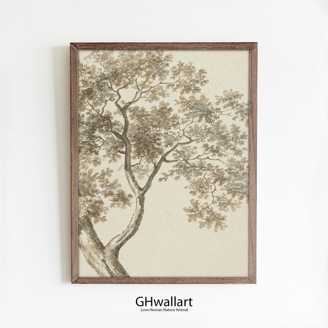 Printable Vintage Tree Branch, Printable Rustic Art, Tree Printable ...
