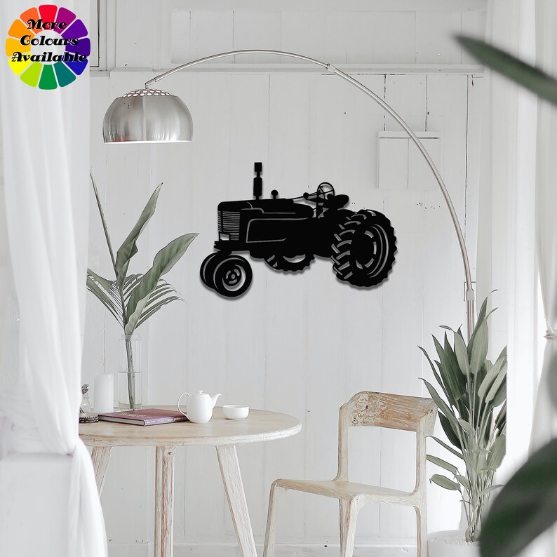 Metal Tractor Wall Decor Rusty Farm Metal Tractor Dad - Etsy