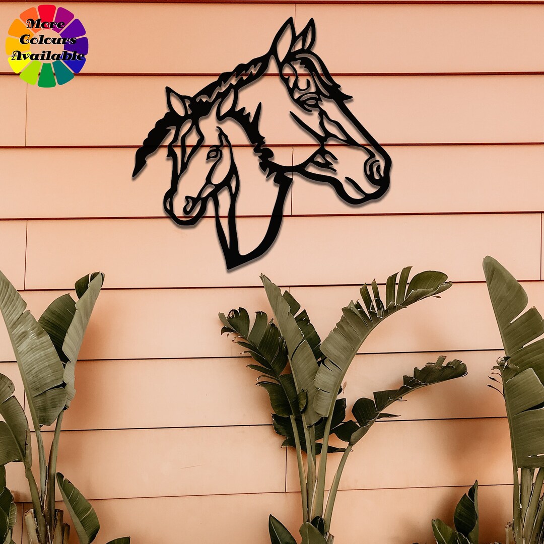 Rusted Metal Horses Unique Horse Wall Art Rusted Garden Art - Etsy UK