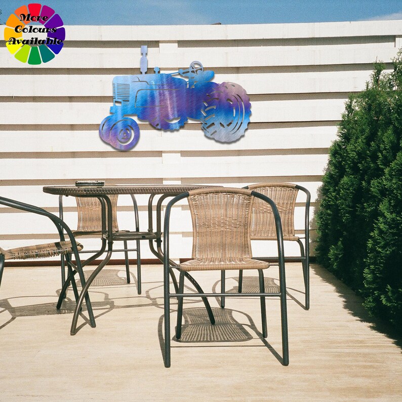 Metal Tractor Wall Decor Rusty Farm Metal Tractor Dad - Etsy