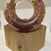 Doughnut on a Block Made From Oak, Australian Red Malle Burl and Epoxy ...