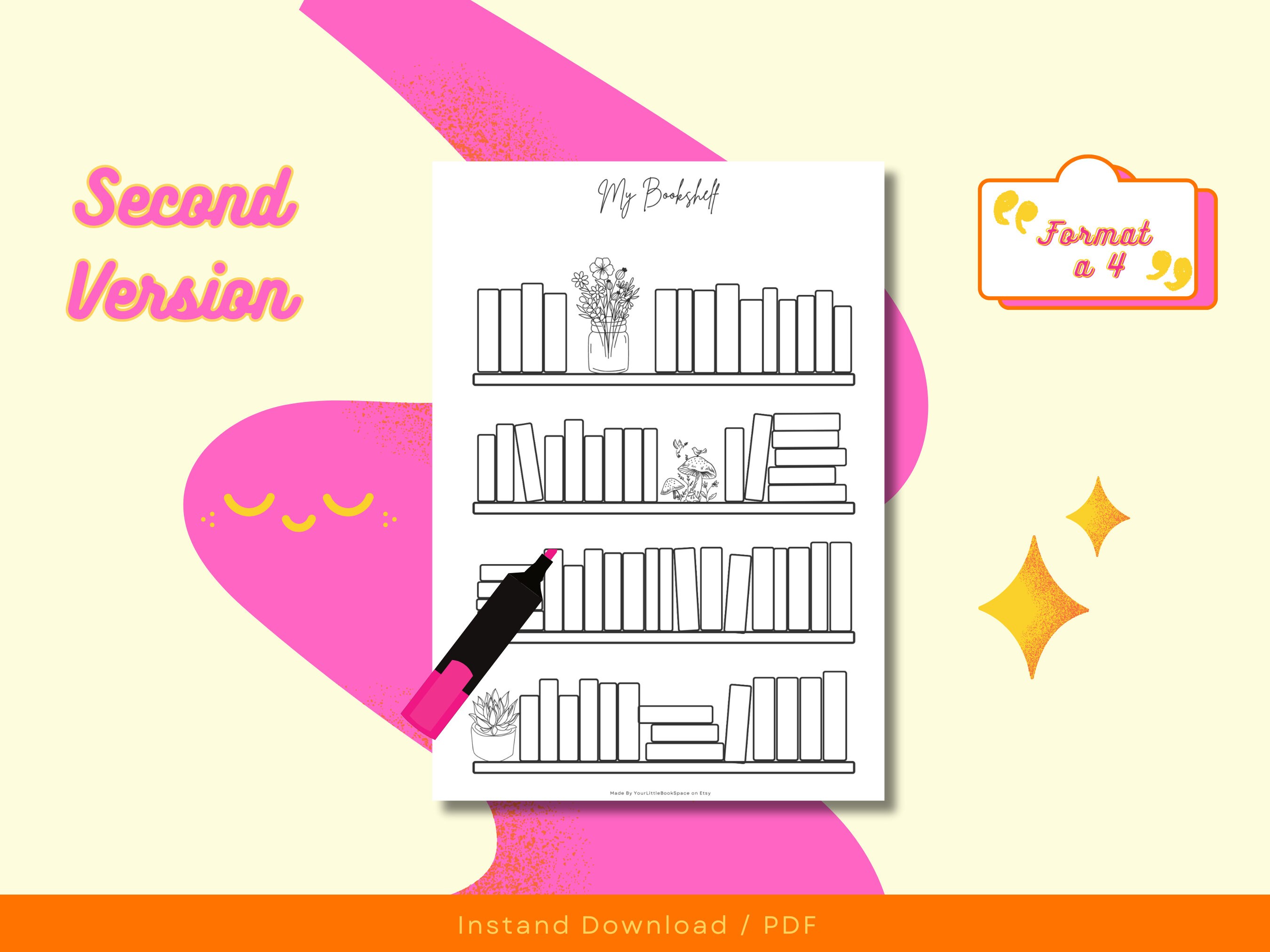 Bookshelf, Book Countdown, Books to Read, Book Tracker, Library ...