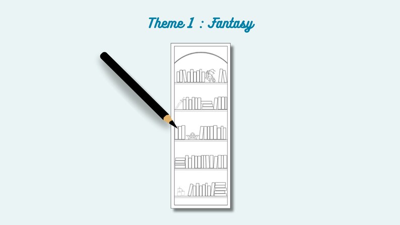 Bookmark Bookshelf Printable Template, Books to Read, Books I've Read ...