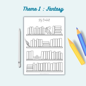 Instant Download 3 Version Bookshelf Templates, PDF Size A4, Digital ...