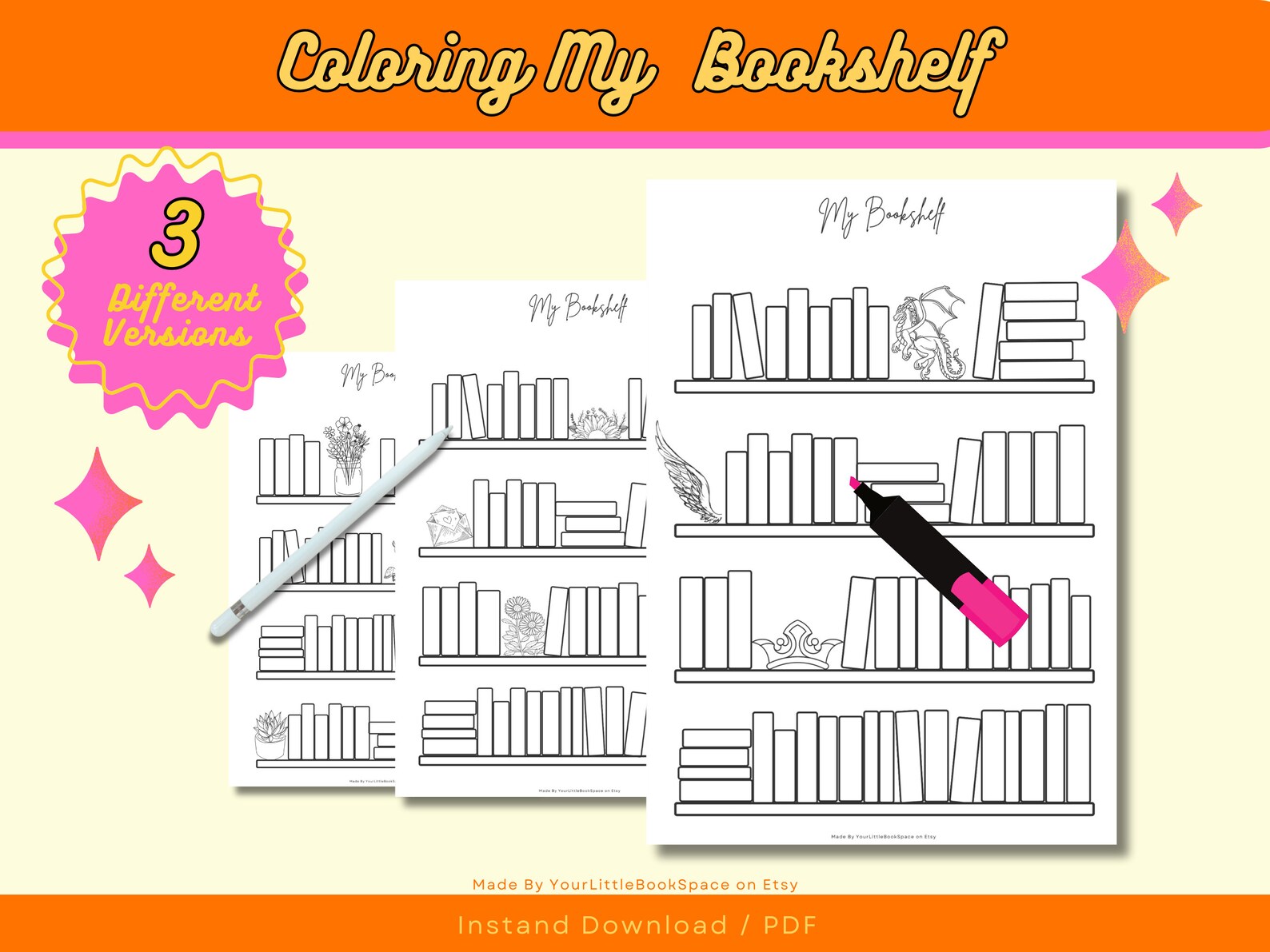 Bookshelf, Book Countdown, Books to Read, Book Tracker, Library ...