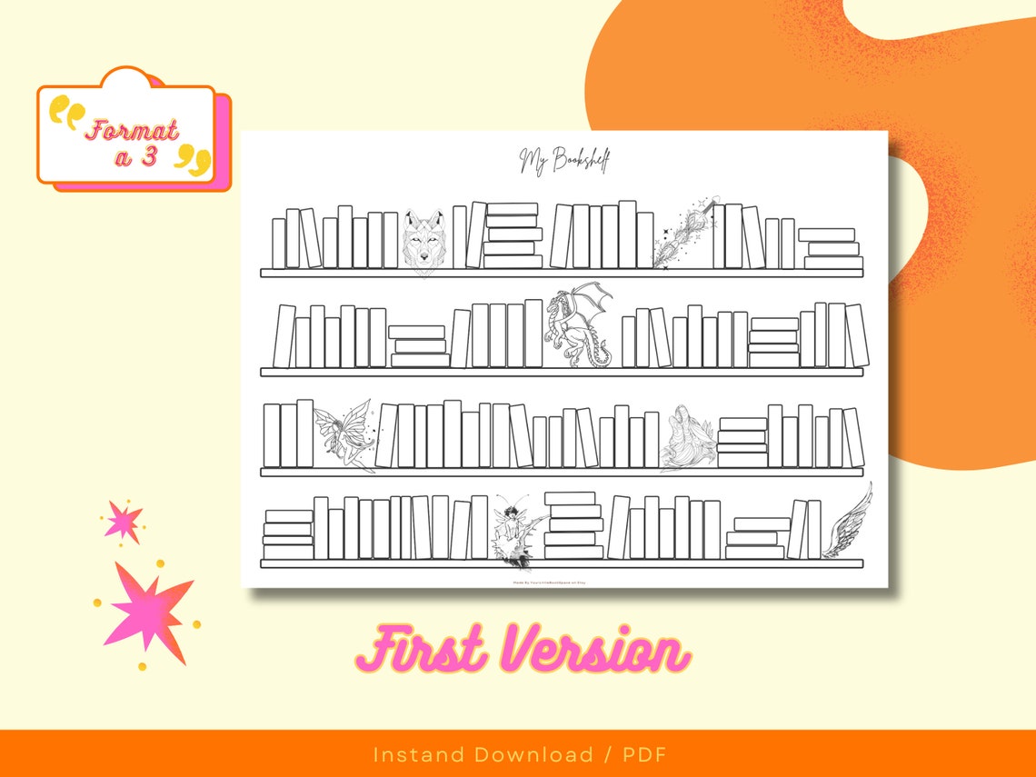 Bookshelf, Book Countdown, Books to Read, Book Tracker, Library ...