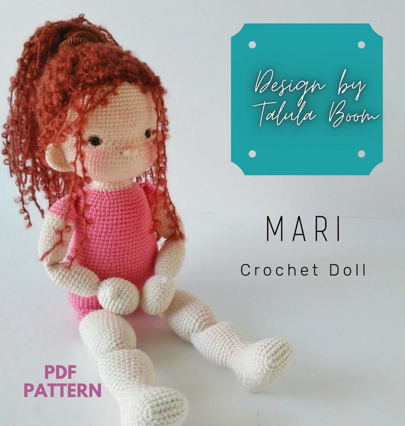 Mari Crochet Doll Pattern PDF full Body and Outfit Tutorial - Etsy